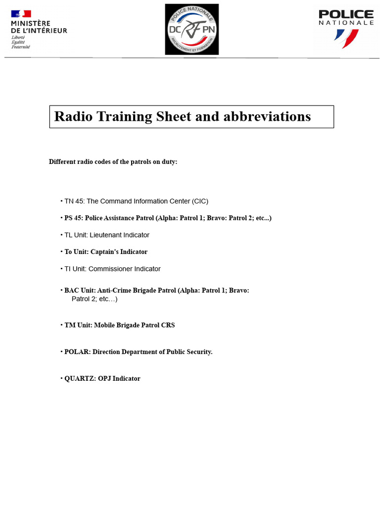 Training_Code_Radio_Abbreviations_and_Grade_Title_National_Police.pdf ...