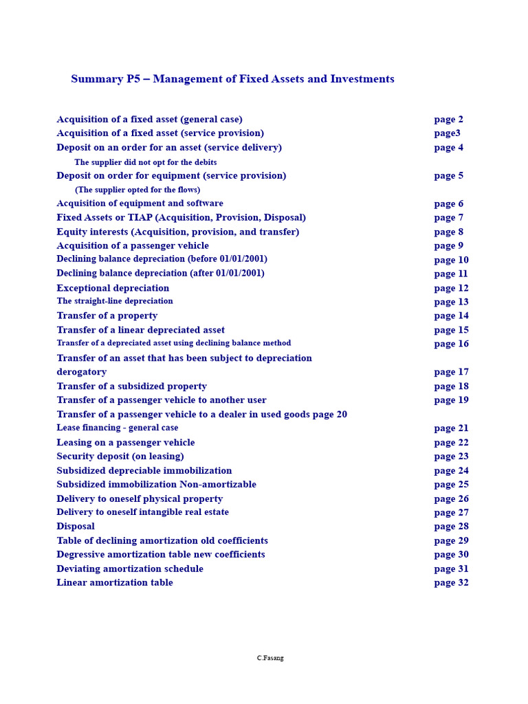 Fixed Assets Management Guide | PDF | Depreciation | Book Value