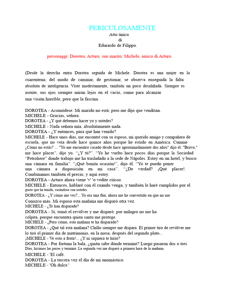 Peligrosamente | PDF