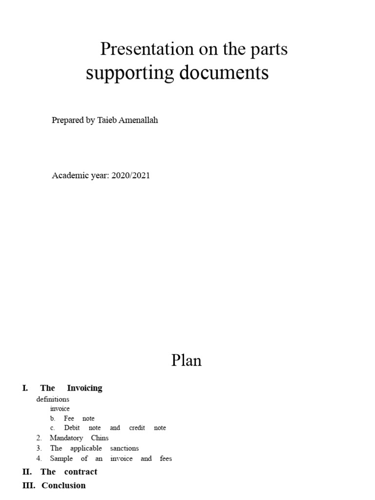 Presentation on Supporting Accounting Documents | PDF | Value Added Tax ...
