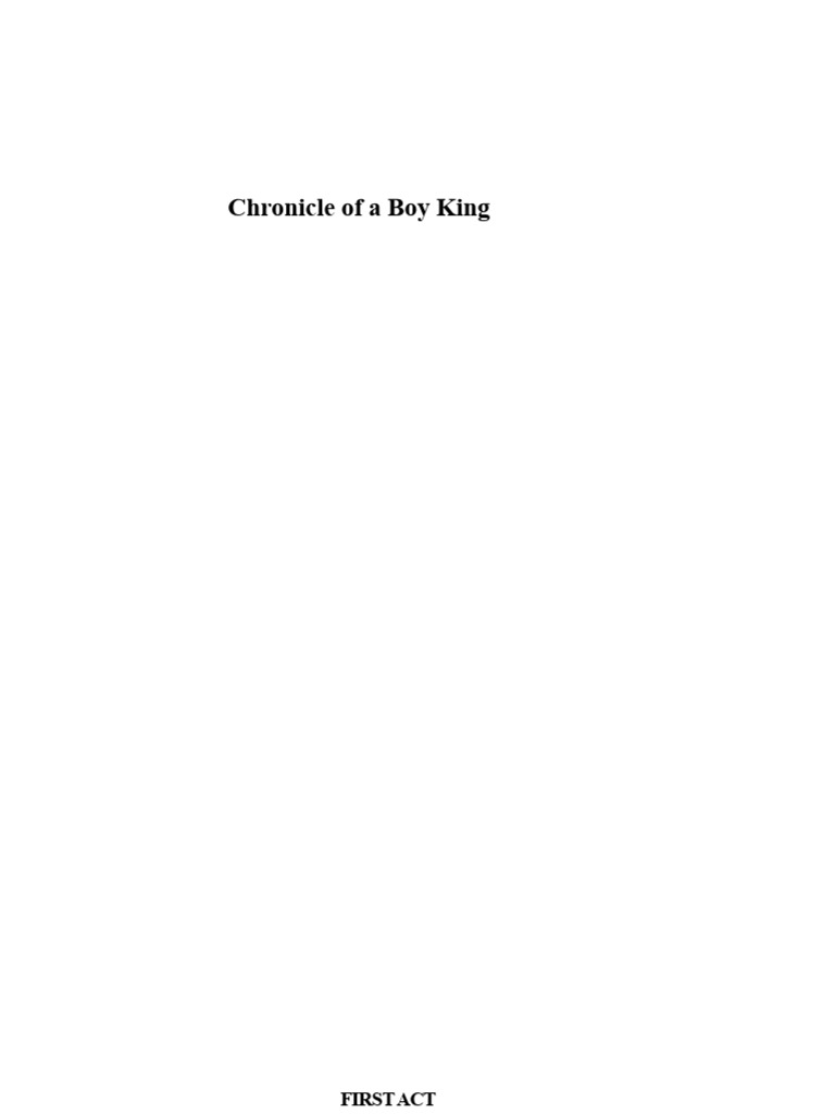 Christmas Musical 2022 - Chronicle of The Boy King (Complete Script ...
