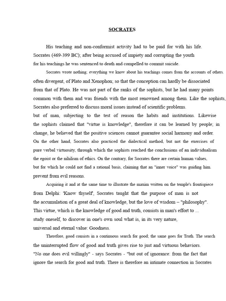 Socrates and Plato: Philosophical Foundations | PDF | Socrates | Plato