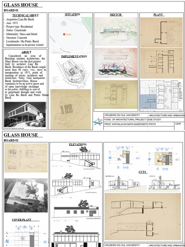 Case Study - Glass House CORRECT | PDF | Building Engineering | Architectural Design