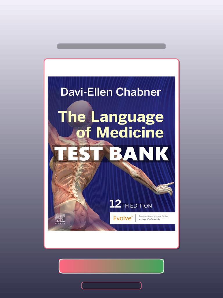 Test Bank of Language of Medicine 12th Edition Chabner Ebook and ...