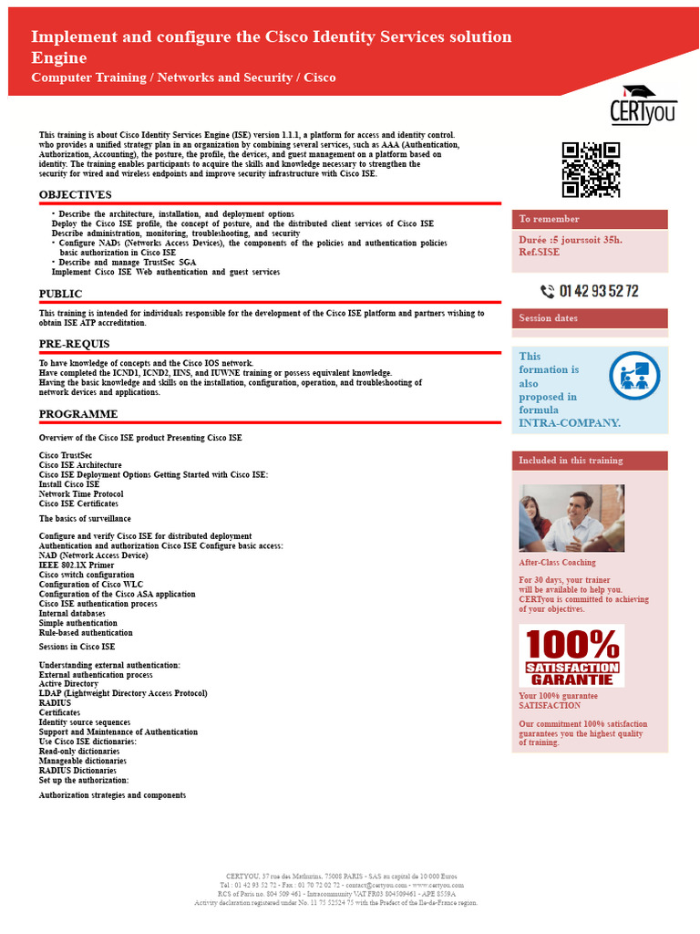 SISE Training Implement and Configure The Cisco Identity Services ...
