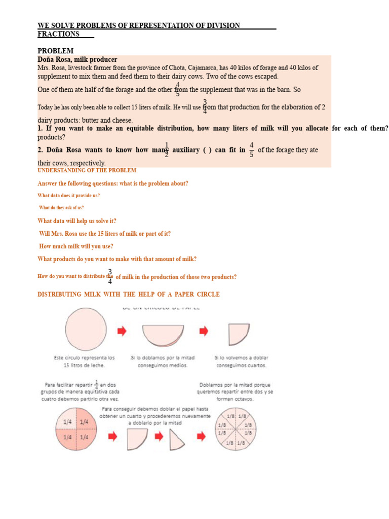 Division of Fractions Problem Solving | PDF | Mathematics | Number Theory