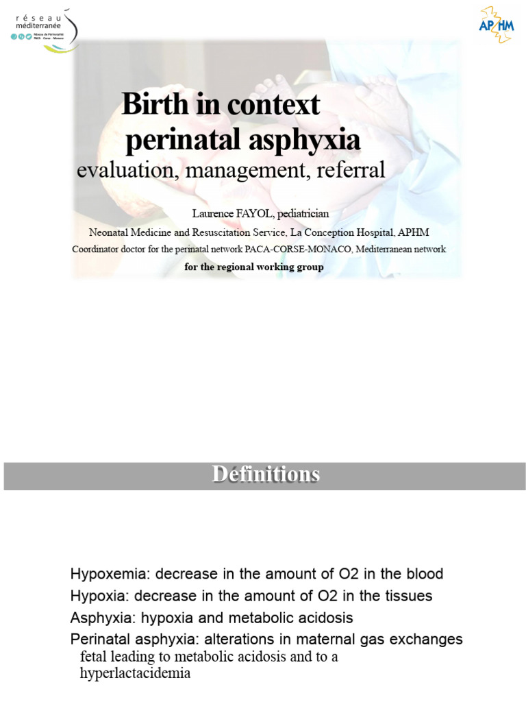Perinatal Asphyxia LF 2019 06 14 | PDF | Cerebral Palsy | Neonatology