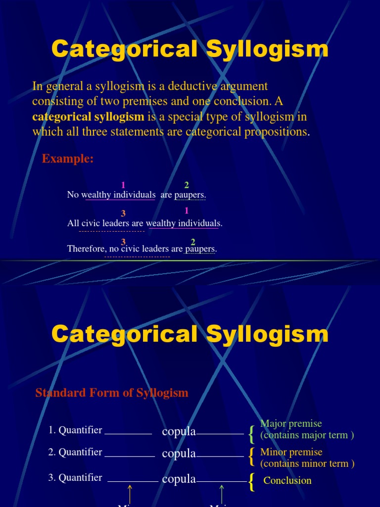 Understanding Categorical Syllogisms | PDF | Argument | Semantics