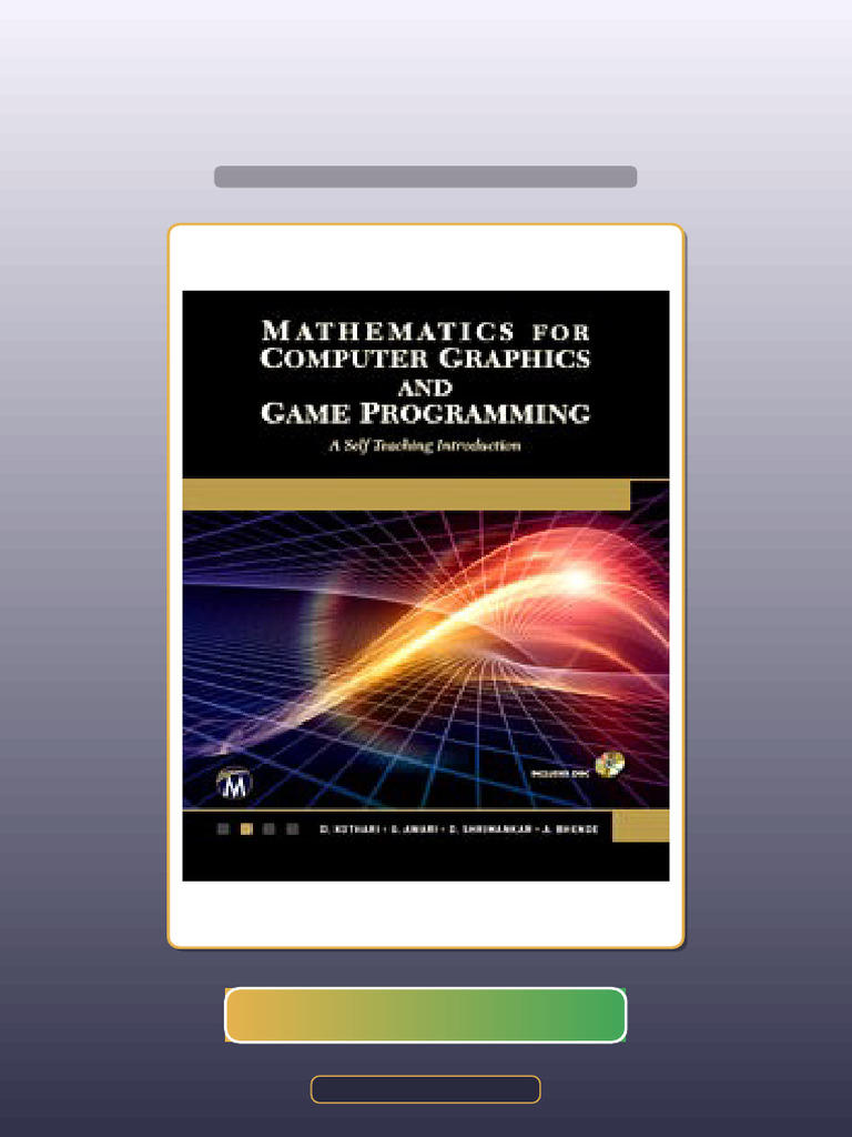 Mathematics for Computer Graphics and Game Programming by D P Kothari G ...