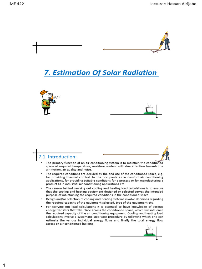 Lecture 7 Solar Radiation | PDF | Earth | Sun