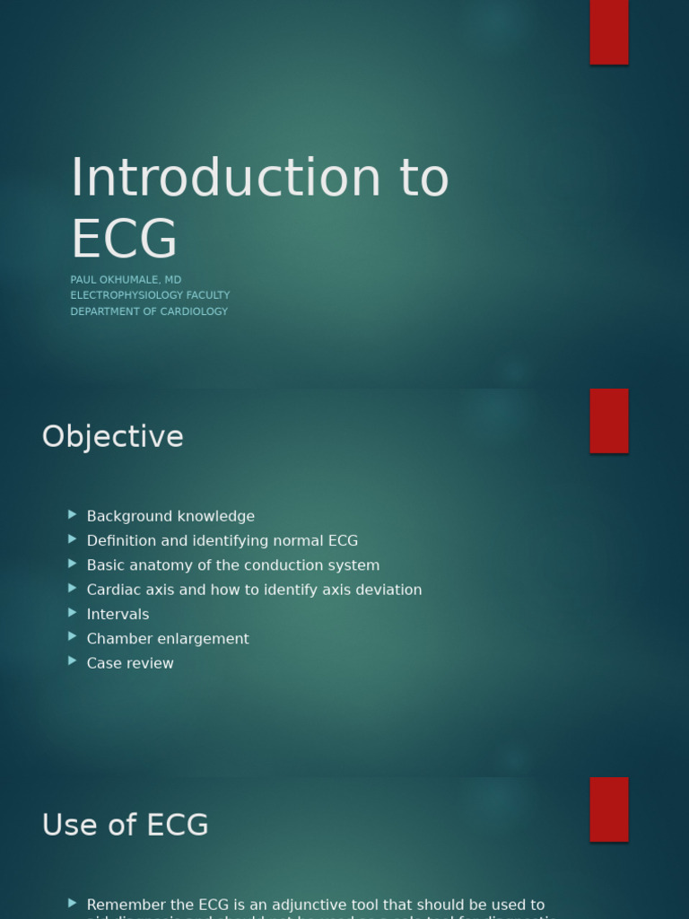 Introduction to ECG | PDF | Electrocardiography | Heart