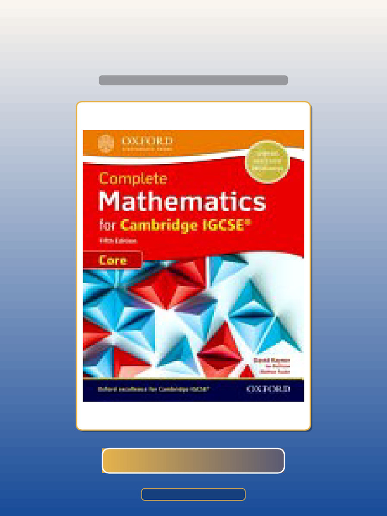 Test Bank for Complete Mathematics for Cambridge IGCSE Core Fifth ...