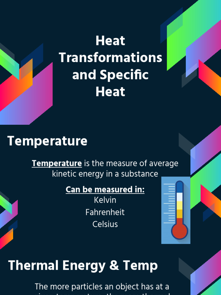 Heat Transformations and Specific Heat | PDF
