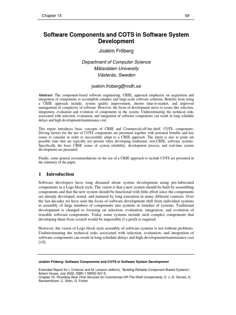 15 Extended Report | PDF | Component Based Software Engineering ...