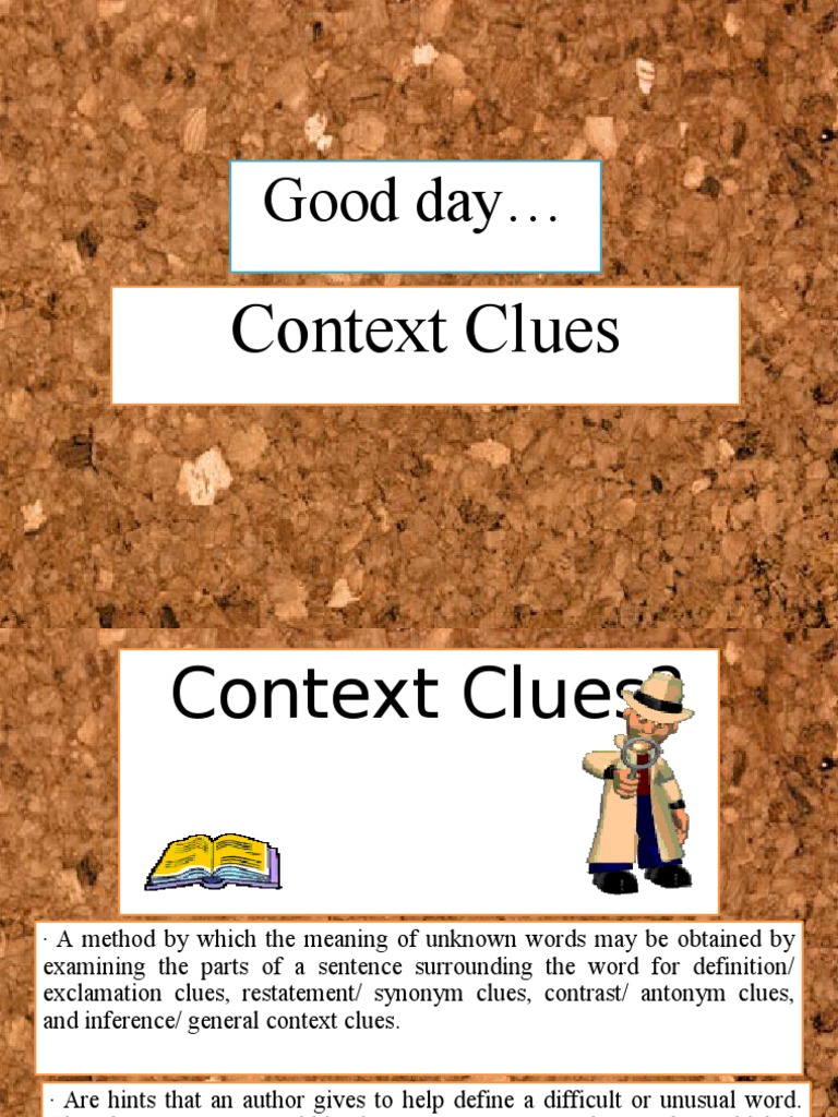Beed 1-2 Context Clues | PDF | Bracket | Sentence (Linguistics)