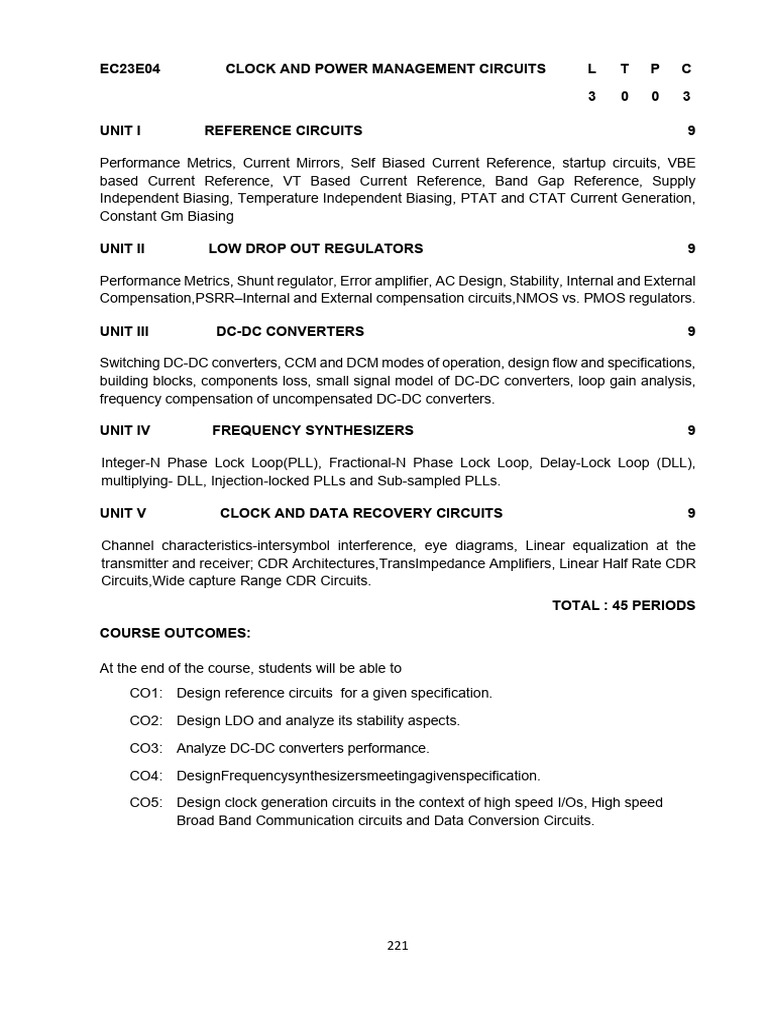 syllabus | PDF | Electrical Network | Computer Engineering
