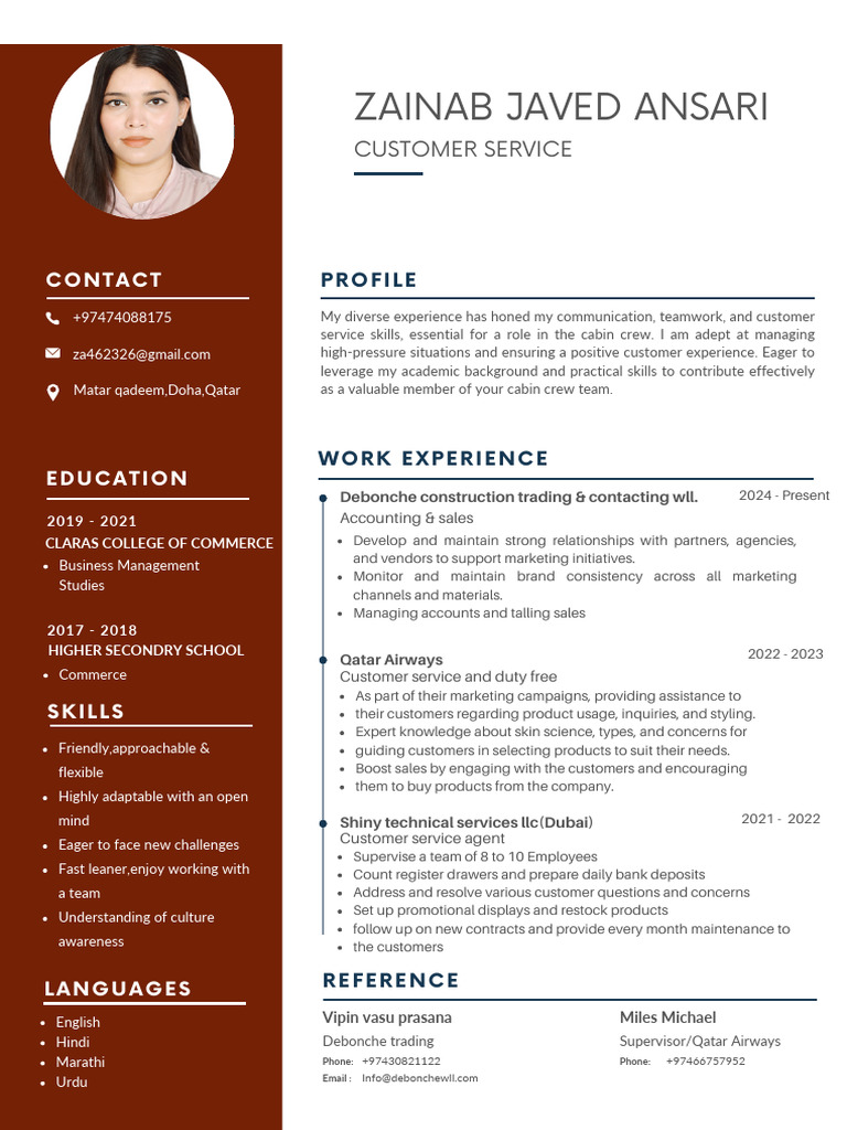 Zainab Ansari Cv | PDF | Business | Communication