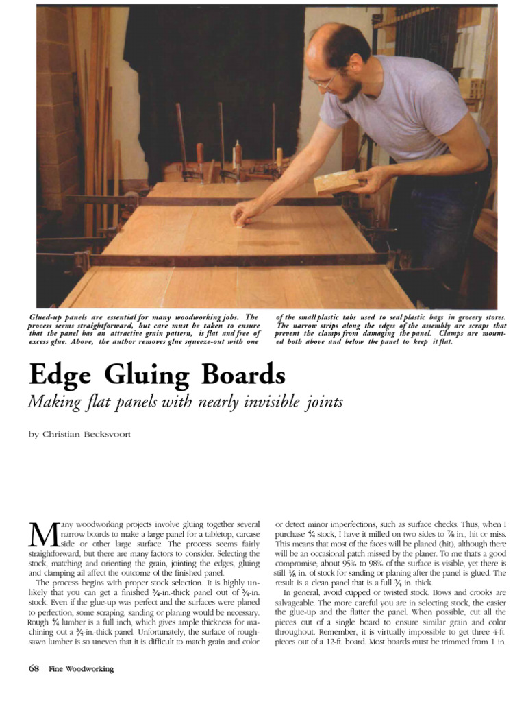 Edge Glueing Panels | PDF