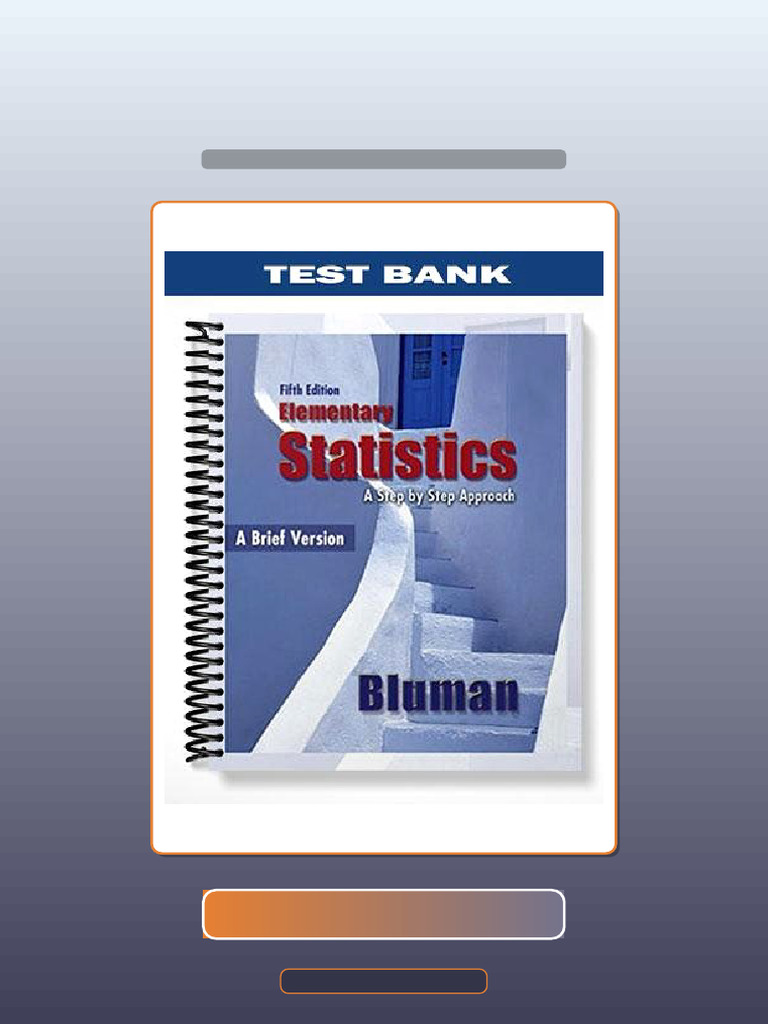Elementary Statistics a Brief Version 4th Edition by Allan Bluman Test ...