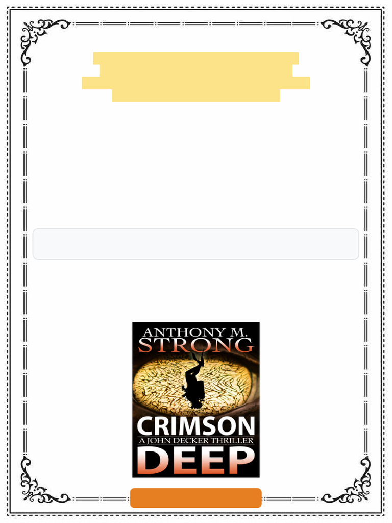 Crimson Deep: An Action-Packed Thriller (The John Decker Supernatural ...
