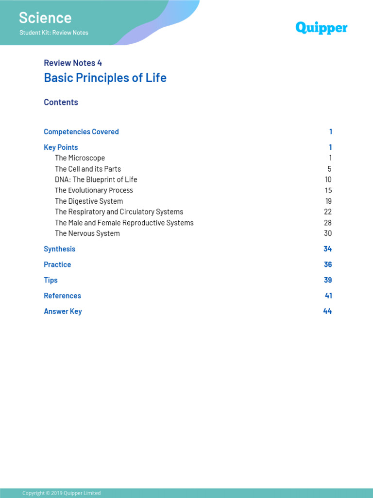 RN4 CET Basic Principles of Life DJBC RSP AAE | PDF | Rna | Microscope