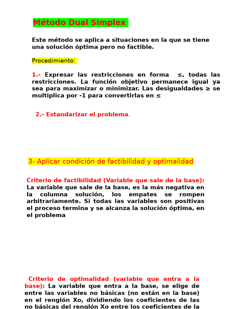 2.5 Teoria Dual-Simplex | PDF