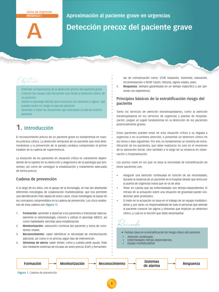 Deteccion Precoz Del Paciente Grave - Urgencias.01.2222.Manual.m0t01 ...