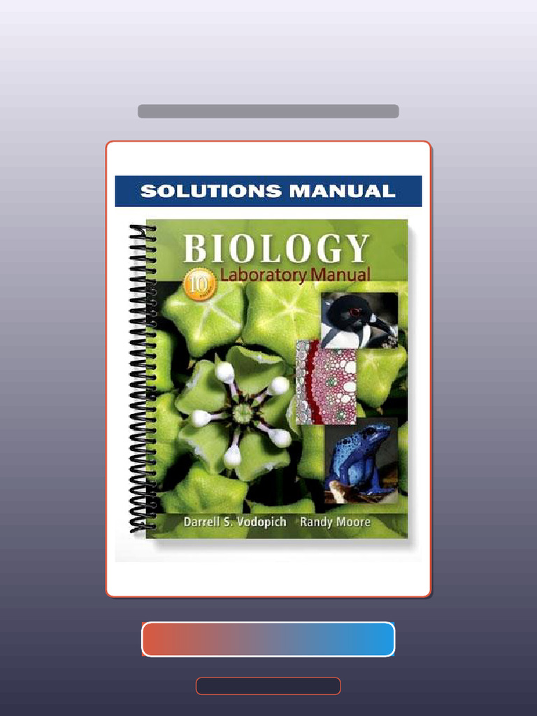 Biology Laboratory Manual 10th Edition by Vodopich Test Bank | PDF ...