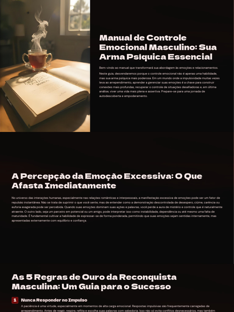 Controle Emocional Masculino: Guia Prático | PDF | Emoções | Comunicação