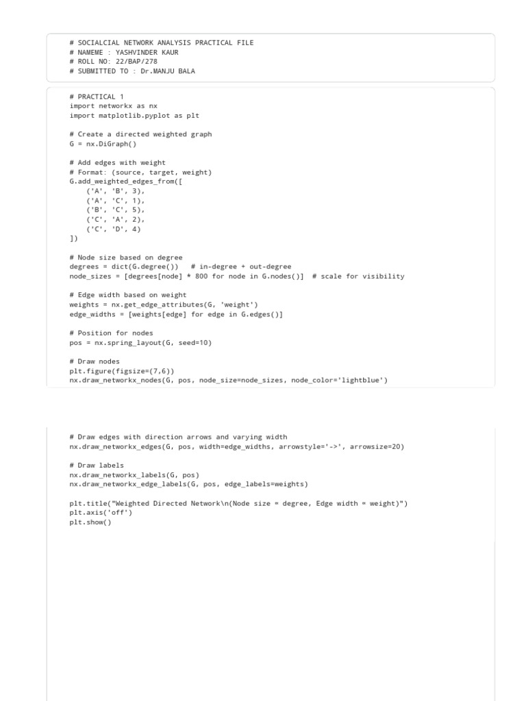 Yashvinder(278_SNA).Ipynb - Colab | PDF | Theoretical Computer Science ...
