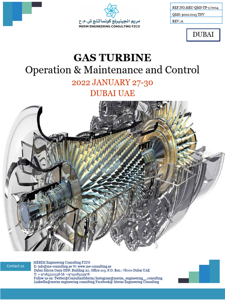 Gas Turbine Operation & Maintenance Training | PDF | Mechanical ...