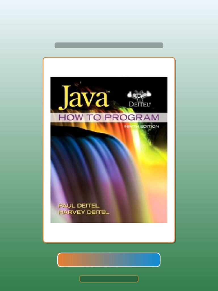 Test Bank of Java How to Program Early Objects 9th Edition Paul Deitel ...