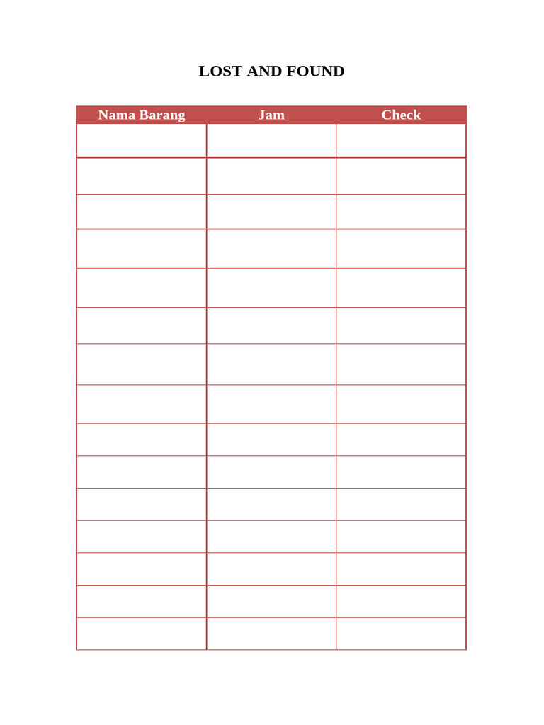 Lost and Found | PDF