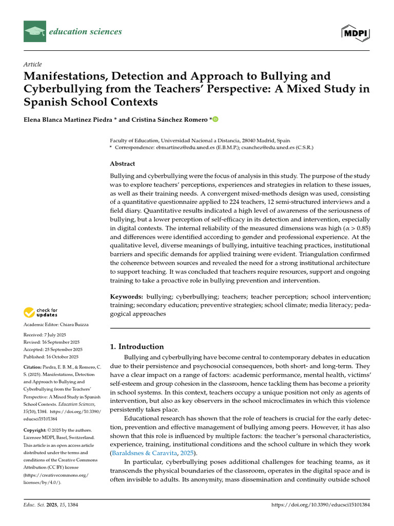 Education 15 01384 v2 | PDF | Qualitative Research | Likert Scale