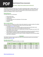 RAF Fitness Test Requirements 2025 | PDF | Sports | Recreation