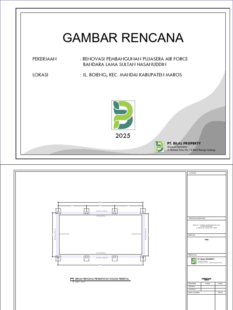 Renovasi Pujasera Air Force Bandara | PDF