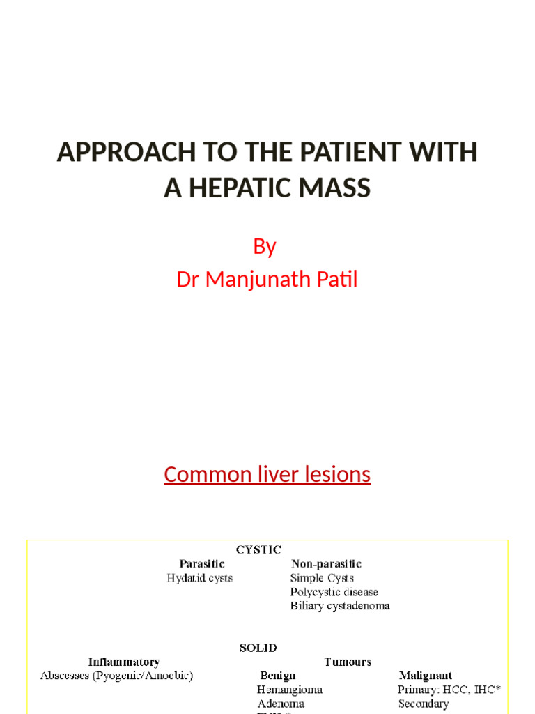 Liver SOL | PDF | Liver | Medical Specialties
