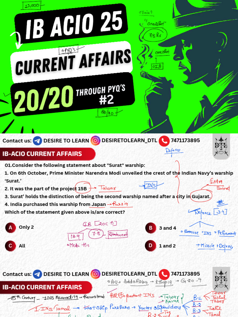 Ib Acio Current Affairs 02 | PDF