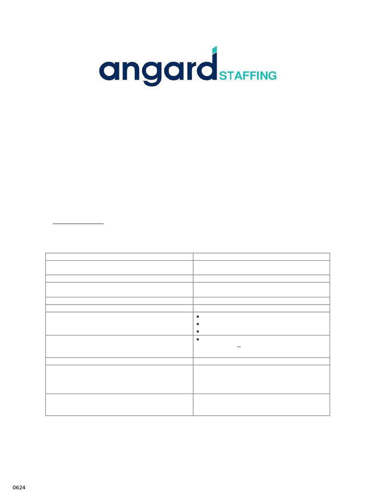 Angard Staffing Key Information Document July 26 2024 | PDF ...