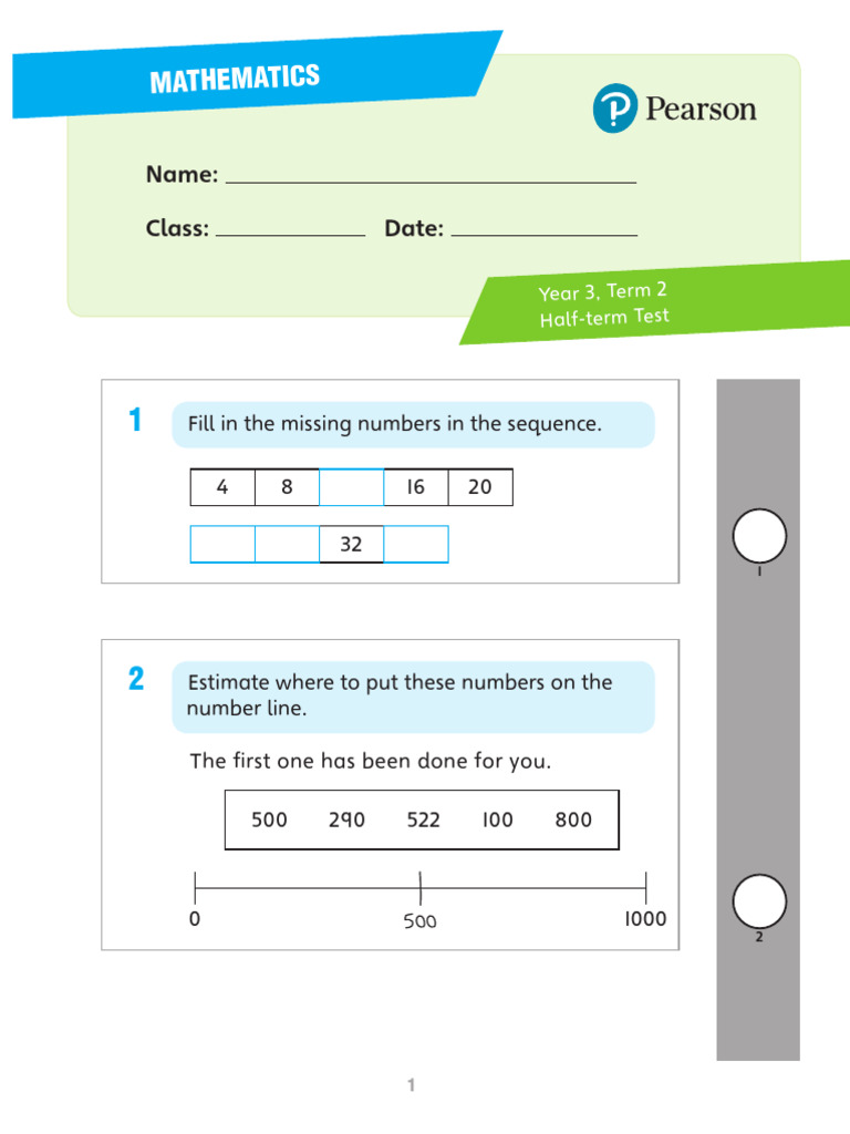 2 Nd Term Spot Test 1 | PDF | Elementary Mathematics | Euclidean Geometry