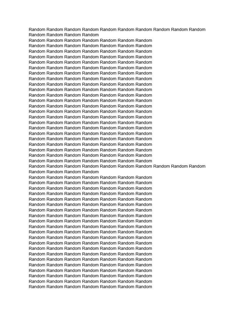 Random 4 | PDF