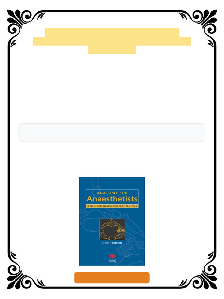 Anatomy for Anaesthetists 8 Edition Harold Ellis ebook supplementary ...