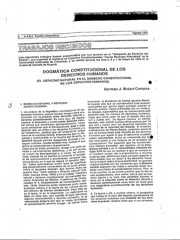 Bidart - La Dogmatica | PDF