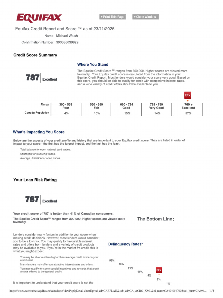 Equifax.com Credit Report & Score-11!23!2025 | PDF