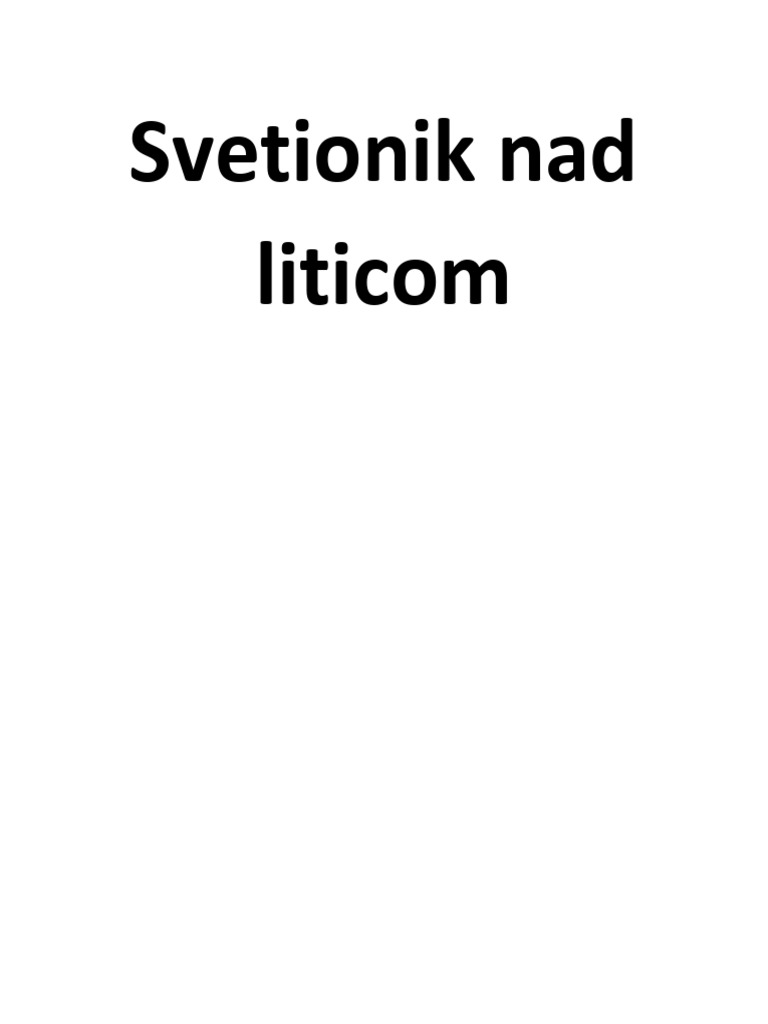 Vladan Kostic - Svetionik Nad Liticom | PDF