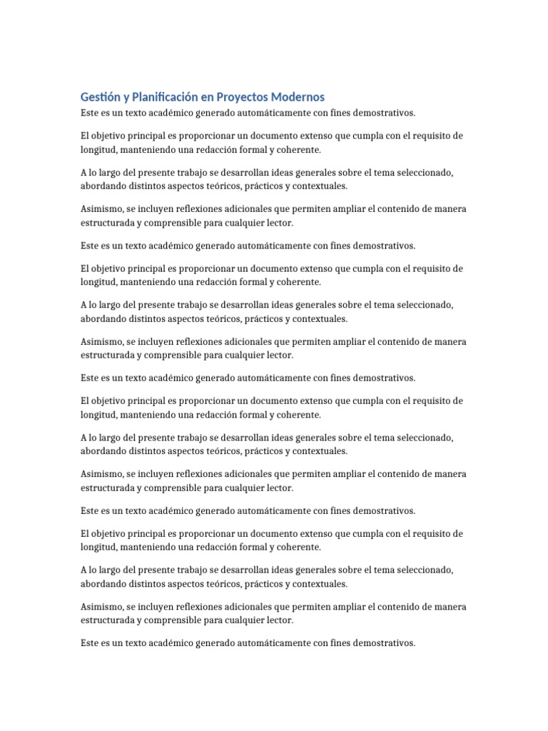 Planificación Efectiva de Proyectos Modernos | PDF