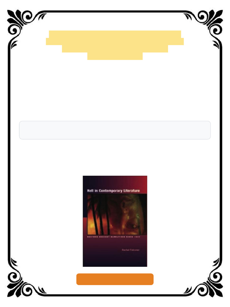 Hell in Contemporary Literature: Western Descent Narratives Since 1945 ...