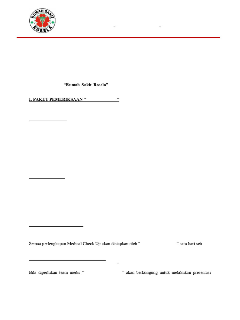 Penawaran Mcu Paket Basic - Pt. Radema Graha Sarana | PDF
