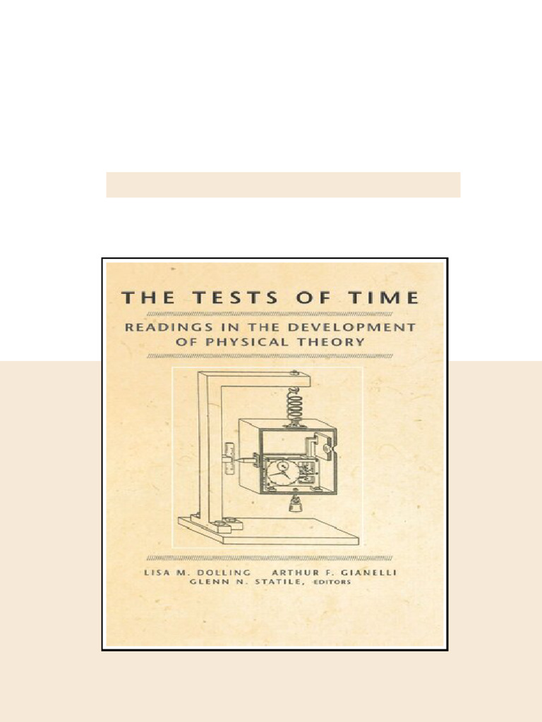 The Tests of Time 1st Edition Lisa M. Dolling Available Any Format ...