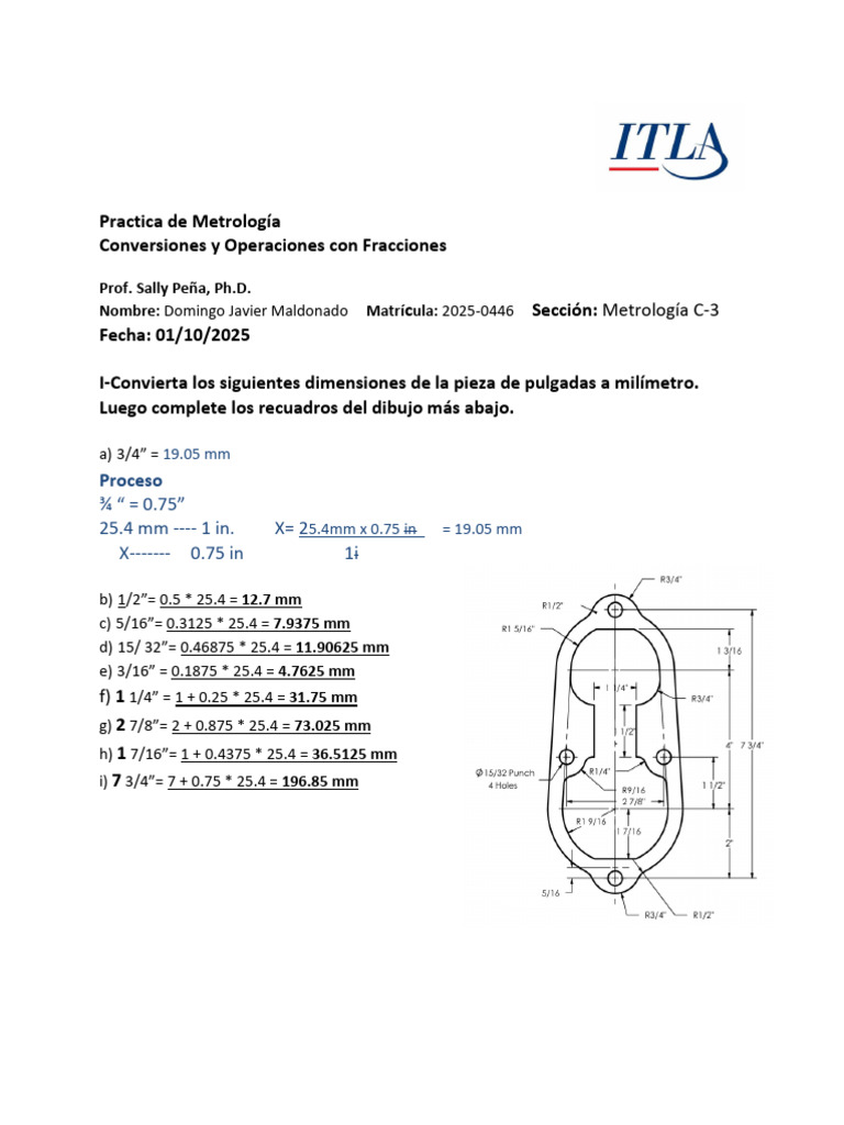 Practica de Conversiones y Operaciones en Fracciones 2025 | PDF